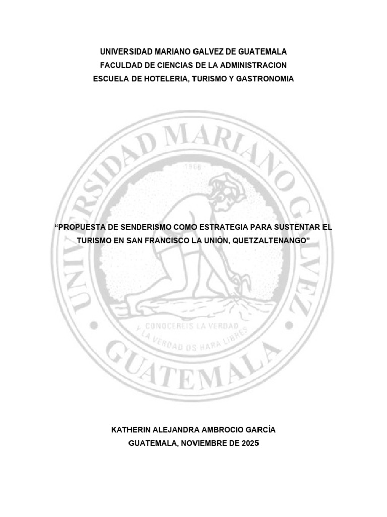 Tesis Katherin Ambrocio | PDF | Sustentabilidad | Turismo