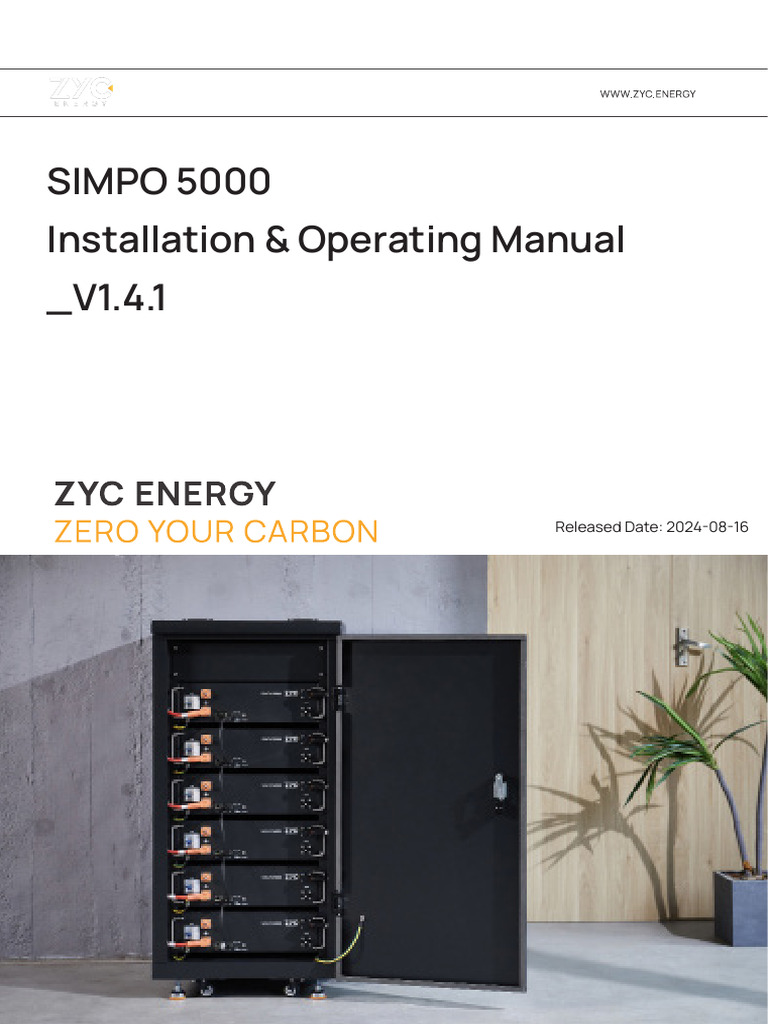 SIMPO 5000 Installation & Operating Manual_V1.4.1_240820 | PDF ...