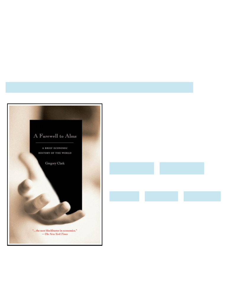 Farewell to Alms A Brief Economic History of the World A Clark Gregory ...