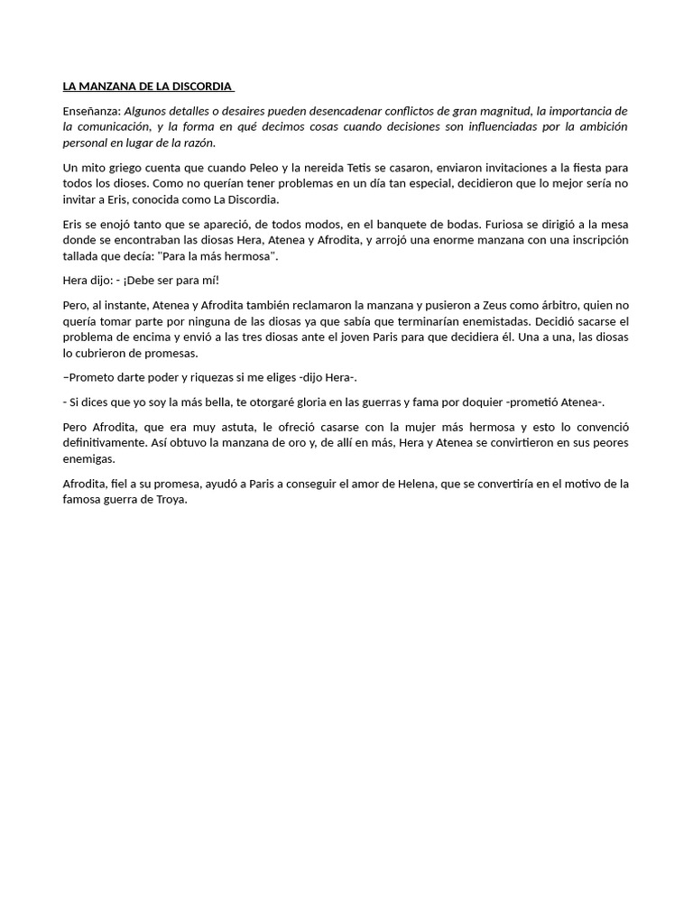 Mitos. Fader | PDF | Hera | París (mitología)