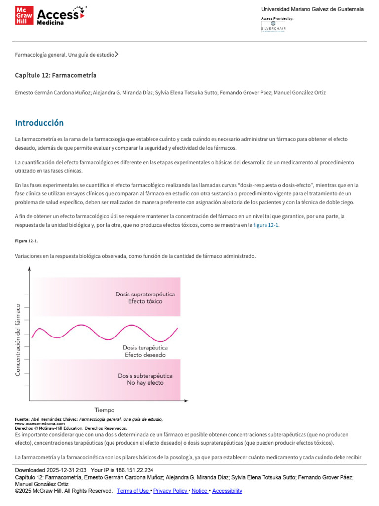 Capítulo 12_ Farmacometría | PDF | Medicamentos con receta | Farmacología