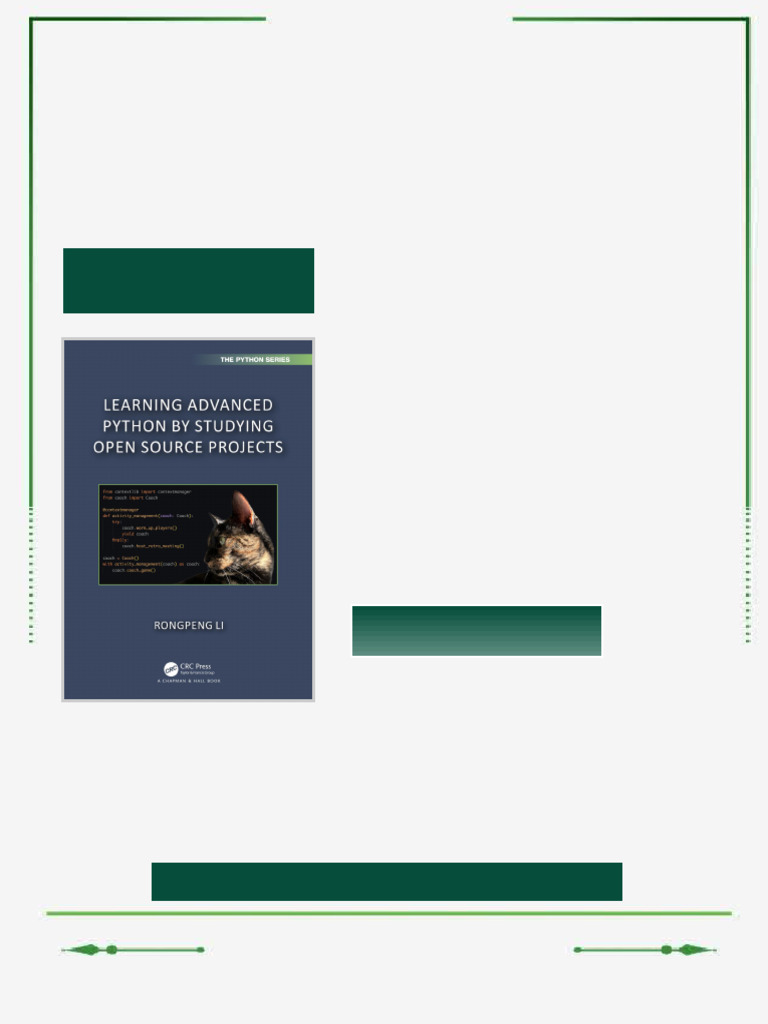 Learning Advanced Python by Studying Open Source Projects 1st Edition Li eBook PDF unlocked ...