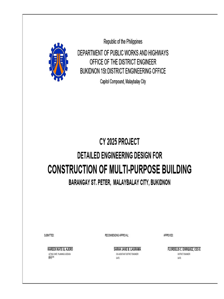 Multi-Purpose Building Project Design | PDF | Building Engineering ...
