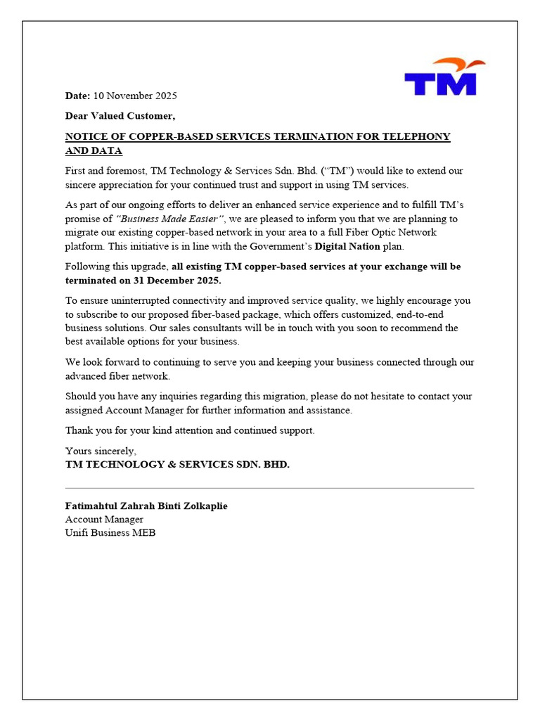 Migration Letter 2025 | PDF