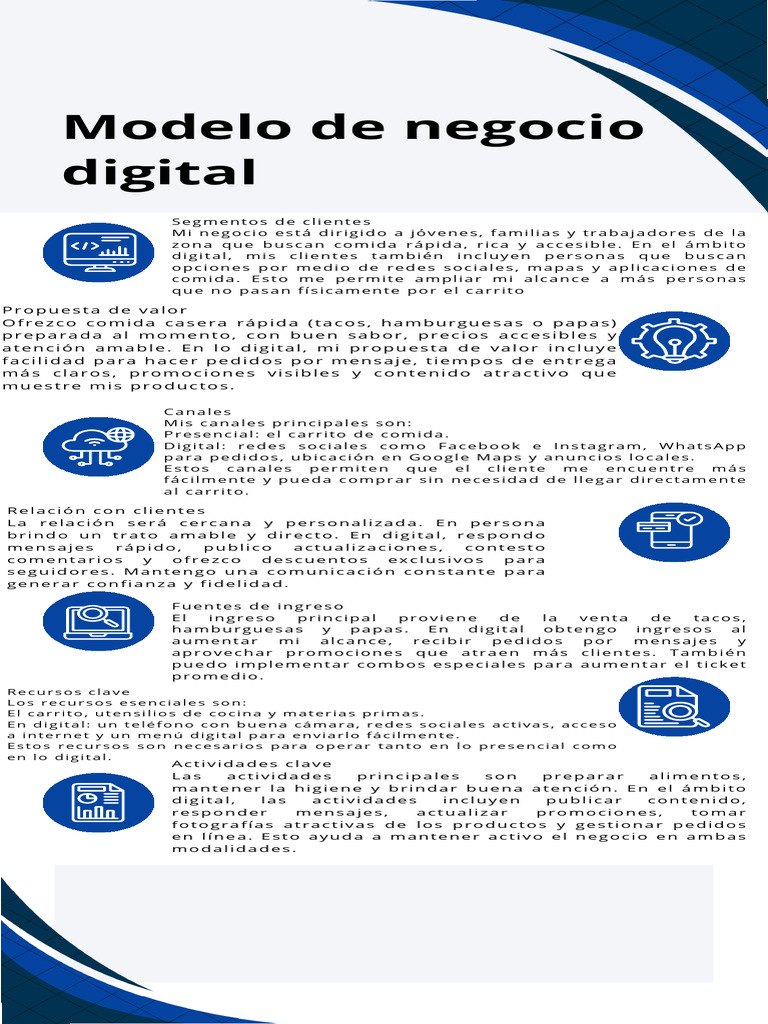 Infografía Servicios de La Empresa Corporativo Limpio Azul y Gris ...