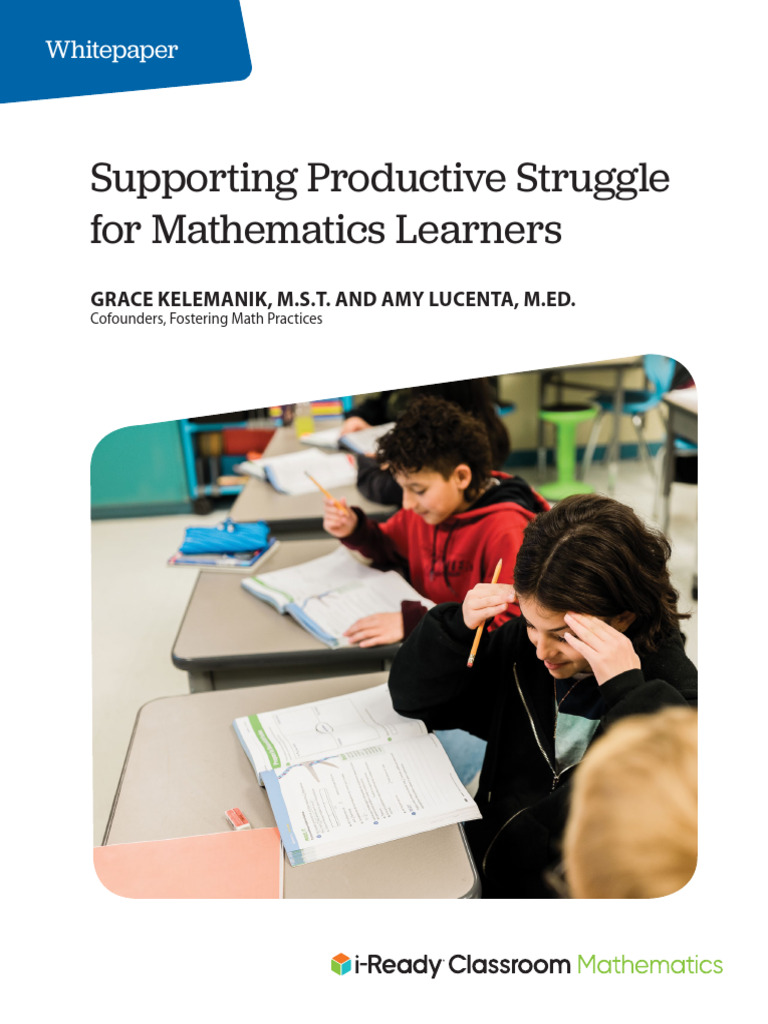 Supporting Productive Struggle in Math | PDF | National Council Of ...