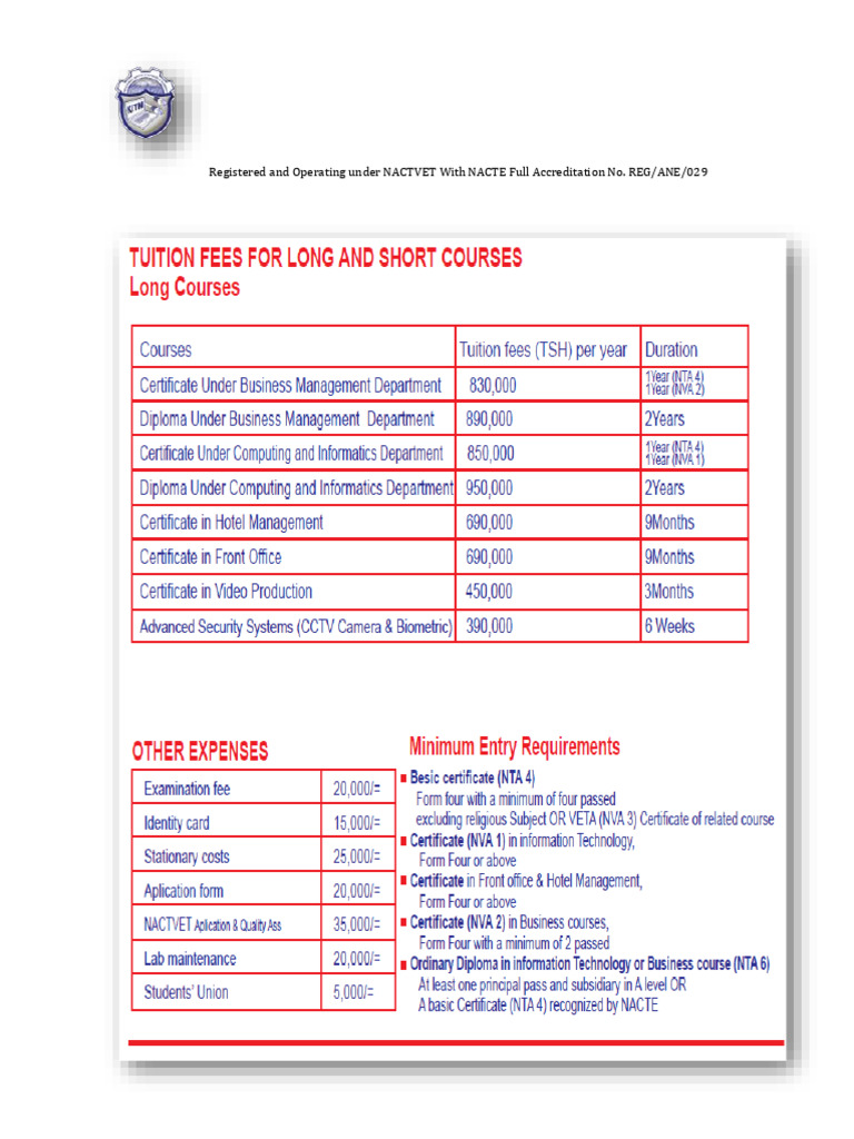 Fees Kitm | PDF