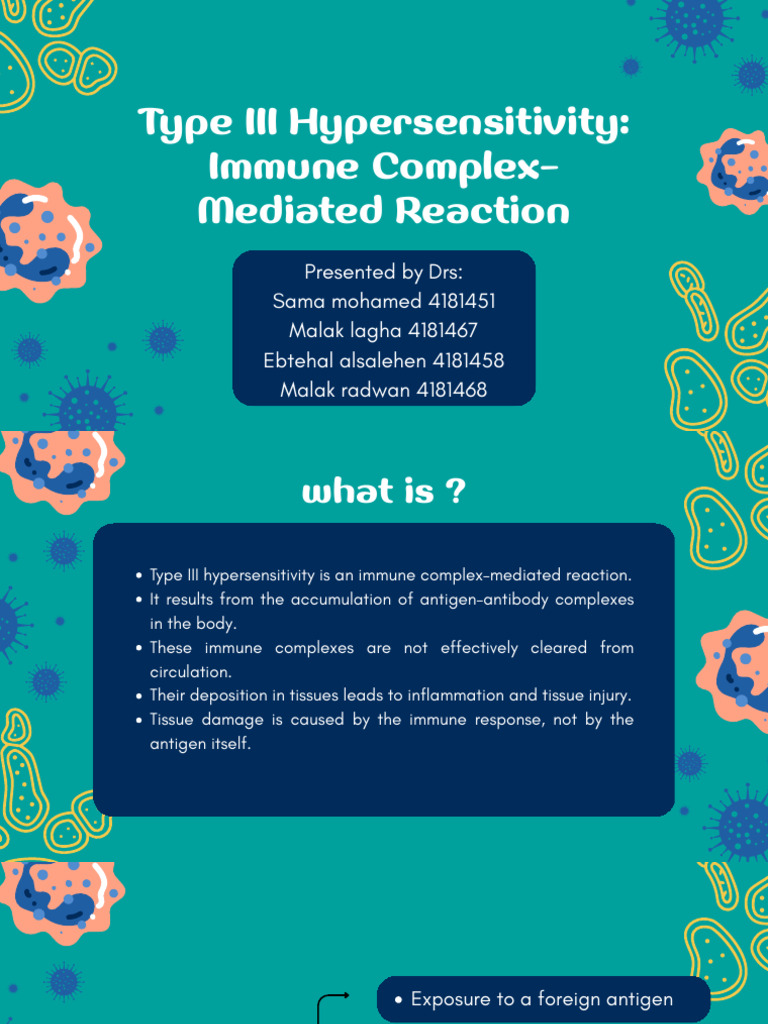 Type III Hypersensitivity Immune Complex–Mediated Reaction ...