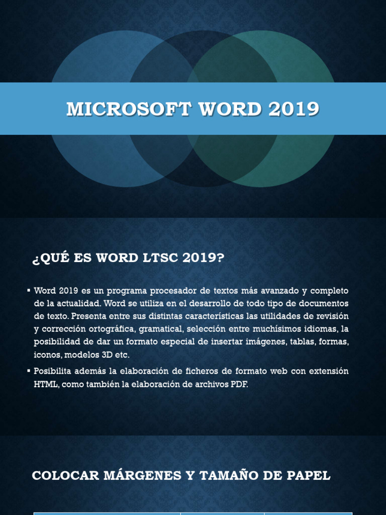 Presentación Módulo Word 2019 | PDF