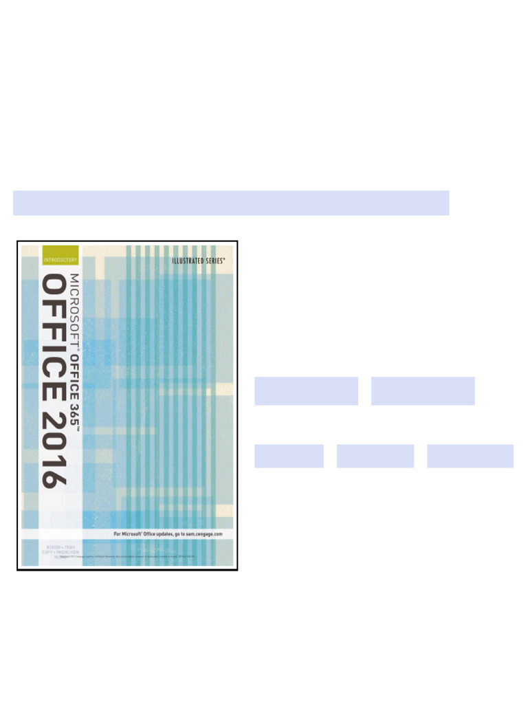 Illustrated Microsoft Office 365 & Office 2016 Introductory Complete Edition | PDF | Microsoft ...