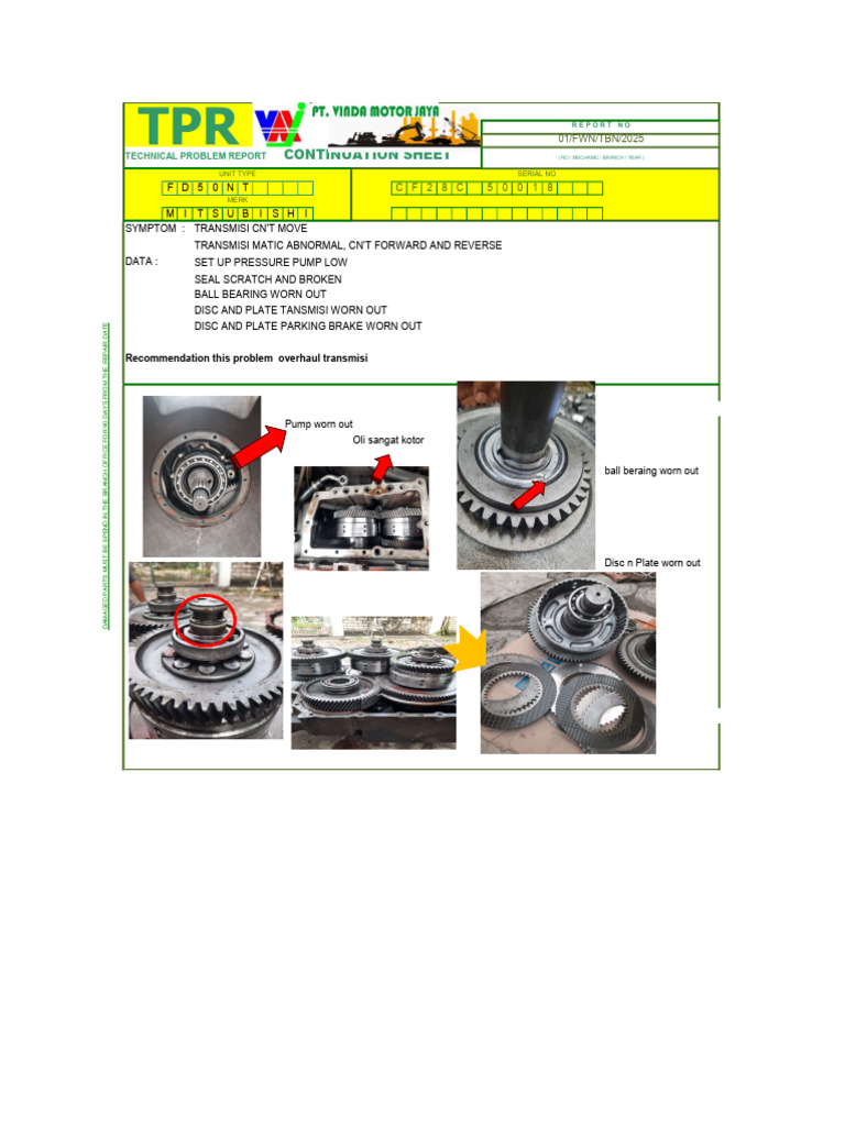 pdf report PT Galangan hal 2 | PDF | Mechanical Engineering | Vehicle ...