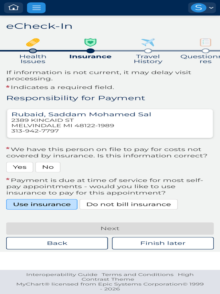 MyChart - ECheck-In 4 | PDF
