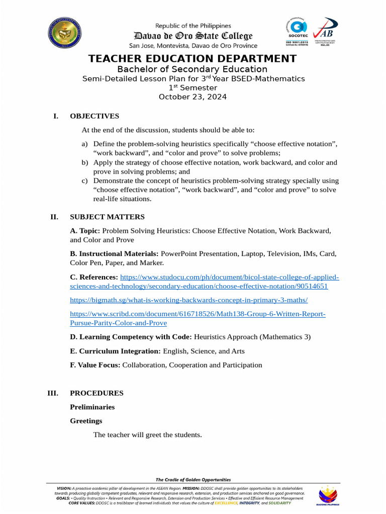 GROUP 3 LP | PDF | Teachers | Heuristic