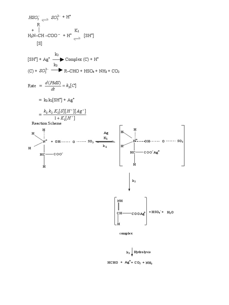 Reaction Scheme for Silver Complex Formation | PDF | Teaching Methods ...