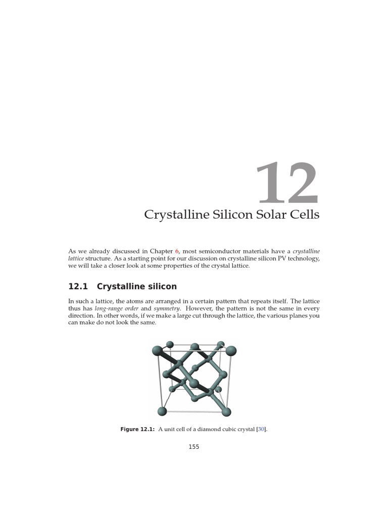 solar_energy_section_12_1 | PDF | Band Gap | Crystal Structure