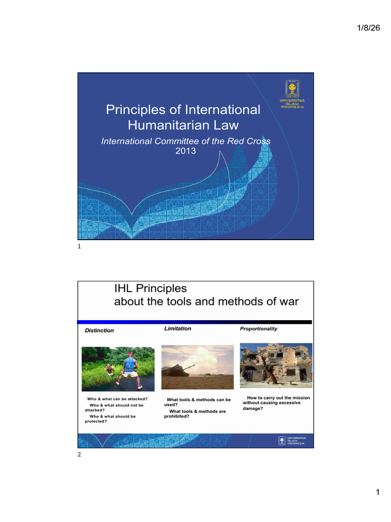 Chapter I IHL (After Mid Term) | PDF | International Humanitarian Law | Justice