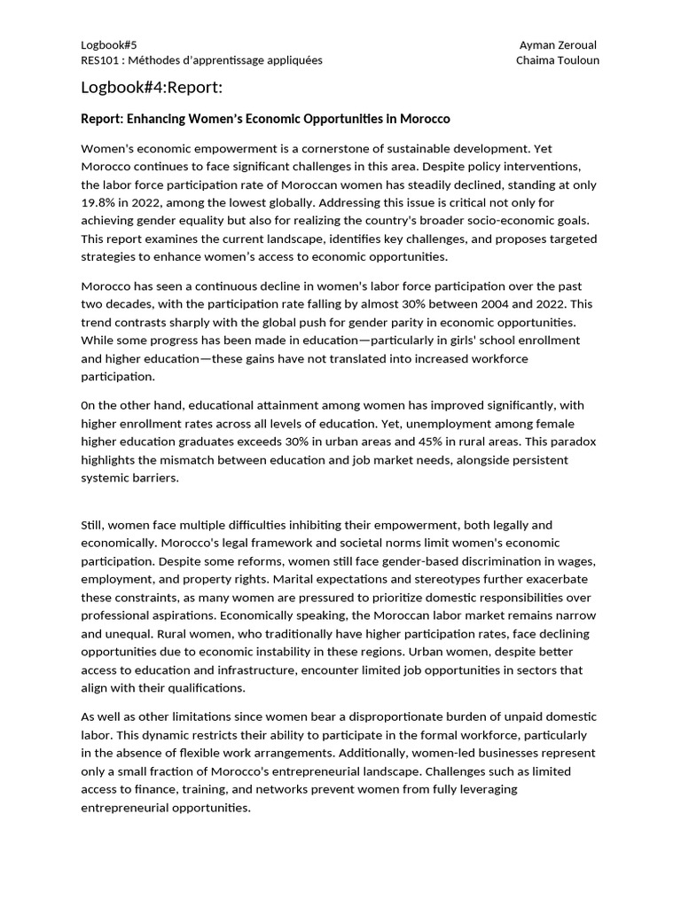 Logbooks Final Version | PDF | Woman | Shortage