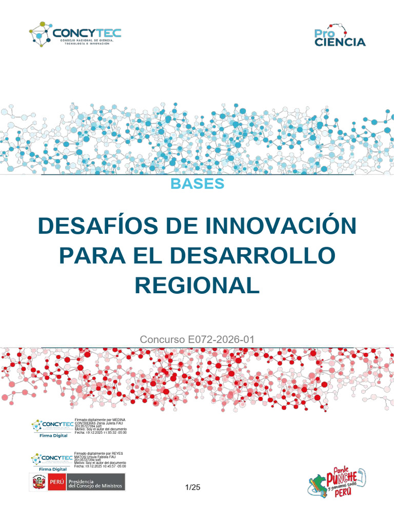 Bases-Desafíos Innov Regional 2026 CT[F][F] | PDF | Cooperativa | Perú