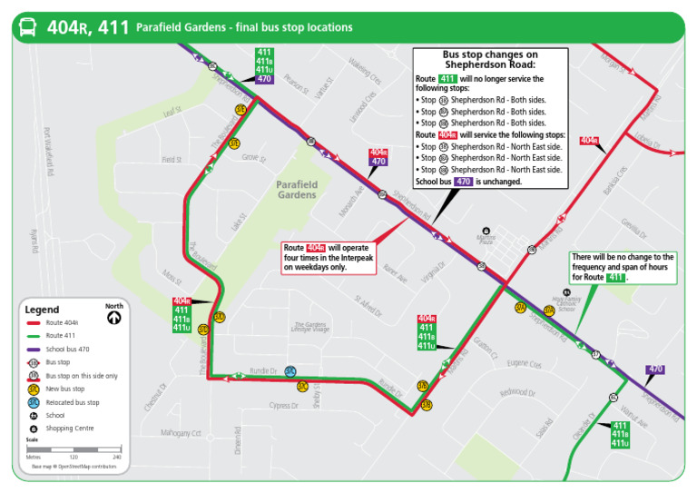 Parafield Gardens Bus Stop Changes | PDF