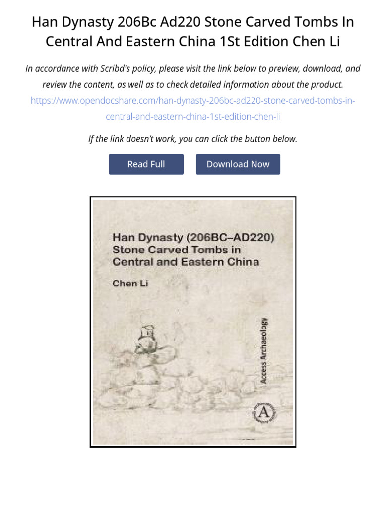 Han Dynasty 206BC AD220 Stone Carved Tombs in Central and Eastern China ...