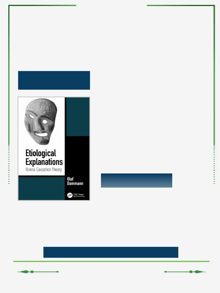 Etiological Explanations Illness Causation Theory 1st Edition Olaf ...