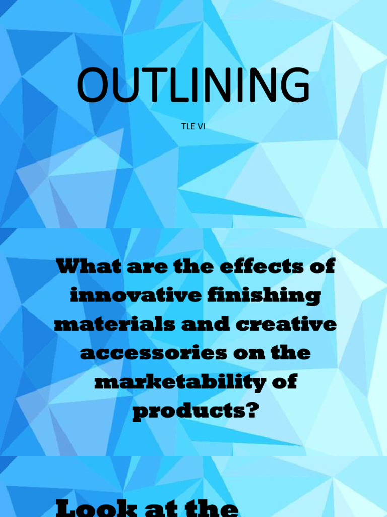 TLE VI - Outlining | PDF | Triangle | Drawing