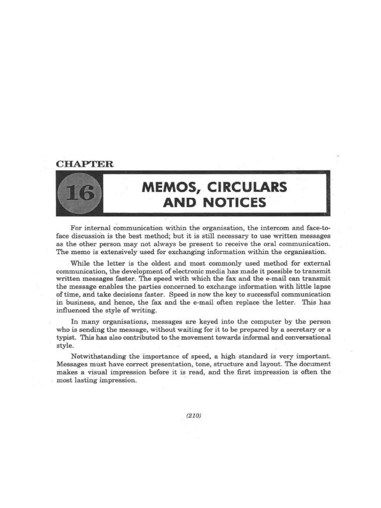 Memo Circular and Notice | PDF