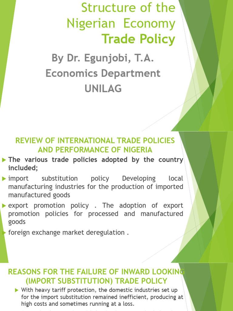 Nigeria's Trade Policies and Economic Challenges | PDF | Tariff ...