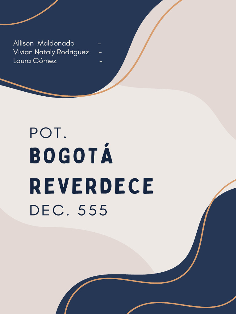POT DEC 555 Bogotá Reverdece. | PDF