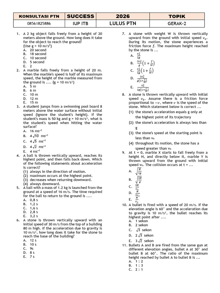GERAK-2 | PDF | Physics | Applied And Interdisciplinary Physics
