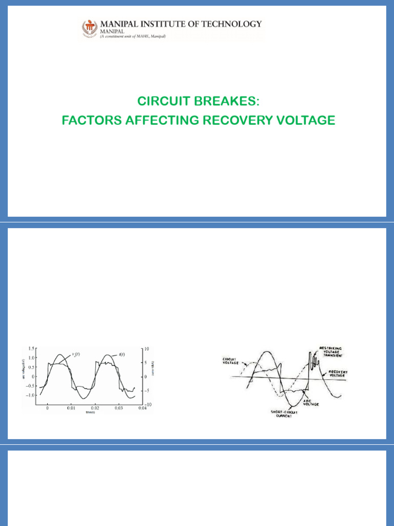 Factors Influencing Circuit Breaker Recovery Voltage | PDF | Inductor ...