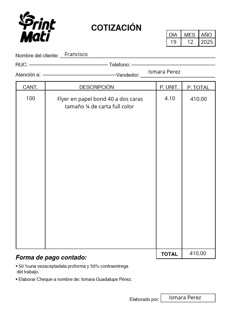 Flyer Bond | PDF