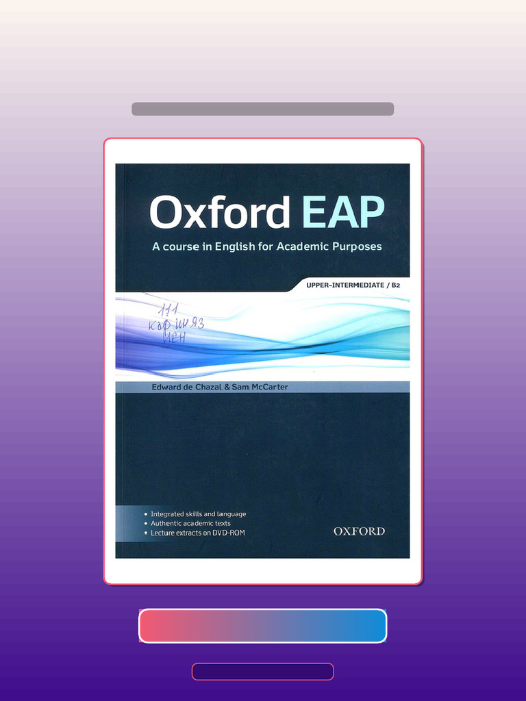 Oxford EAP a Course in English for Academic Purposes Upper Intermediate ...