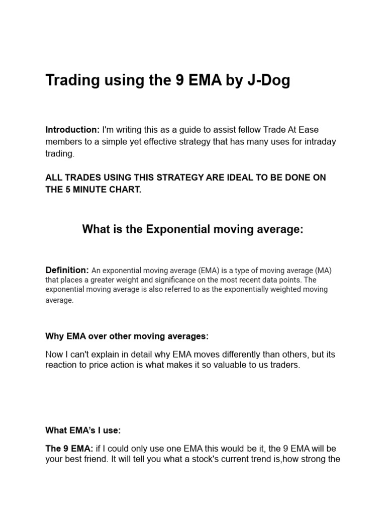 the_9_ema | PDF | Moving Average | Day Trading