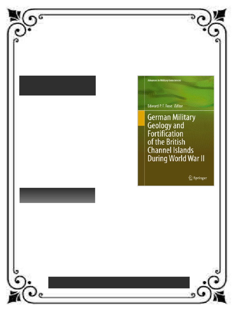German Military Geology and Fortification of the British Channel ...