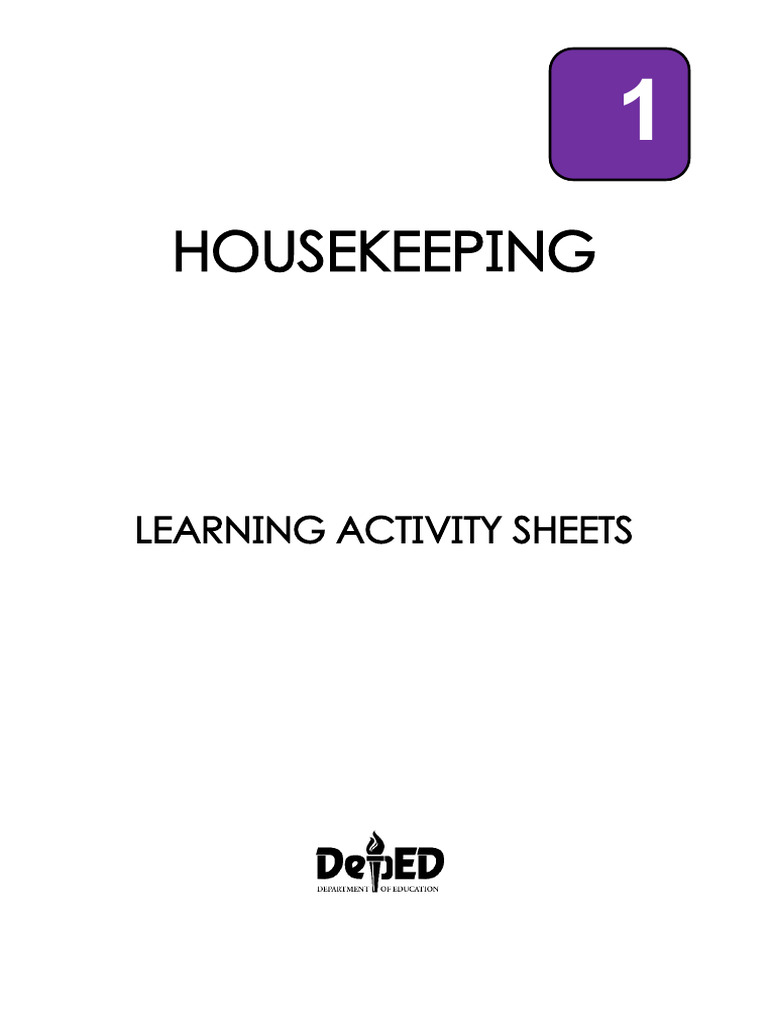 Grade 10 TLE-Housekeeping LAS | PDF | Housekeeping | Bed