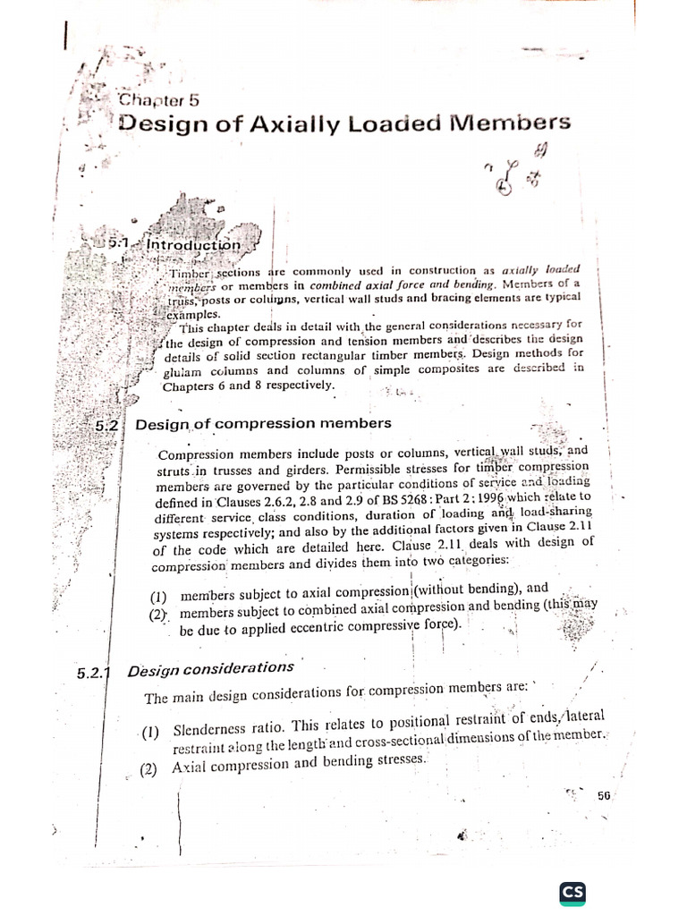 Design of Axially loaded members (Ste504) | PDF