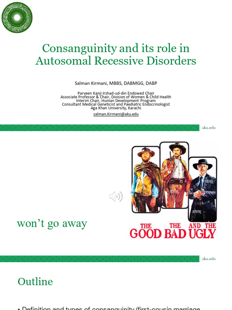 2) Consanguinity and Its Role in Autosomal Recessive Disorders | PDF ...