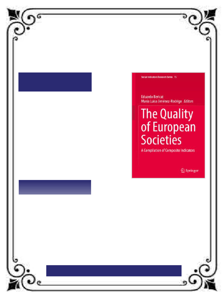 The Quality of European Societies: A Compilation of Composite ...