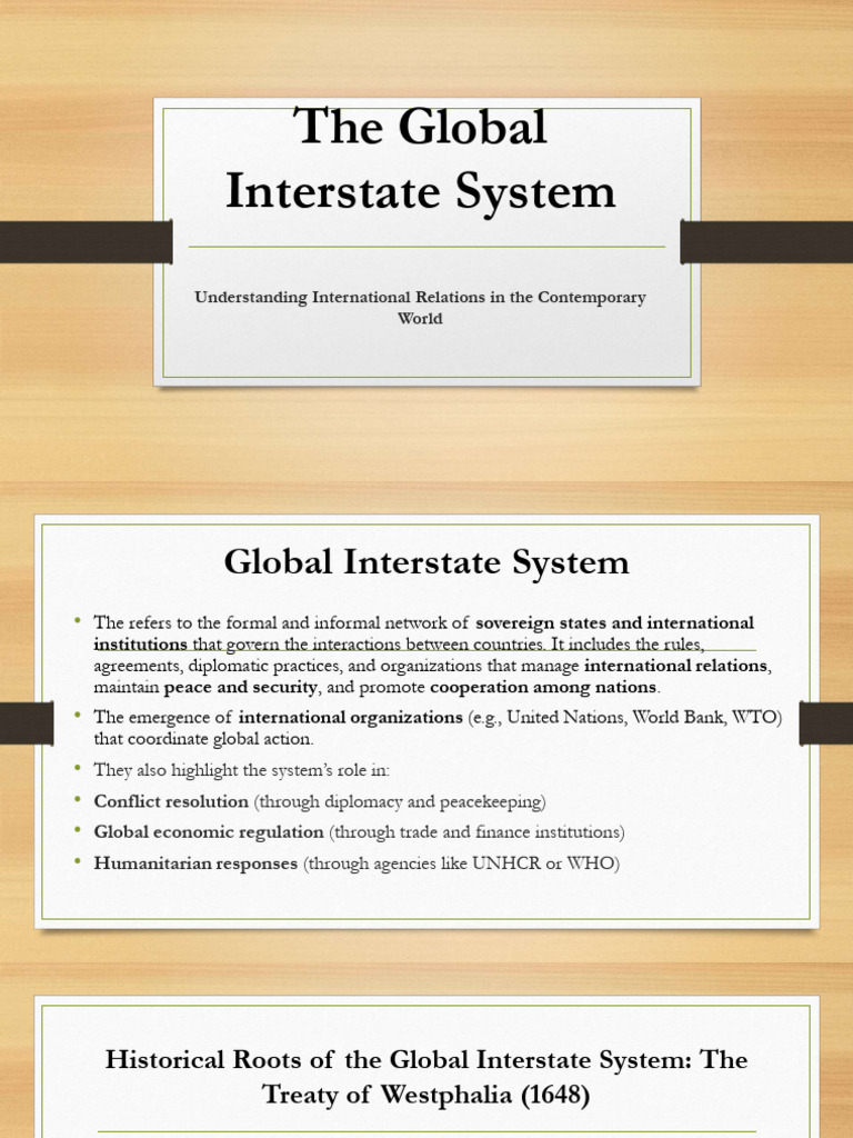 Global Interstate System Overview | PDF | United Nations ...