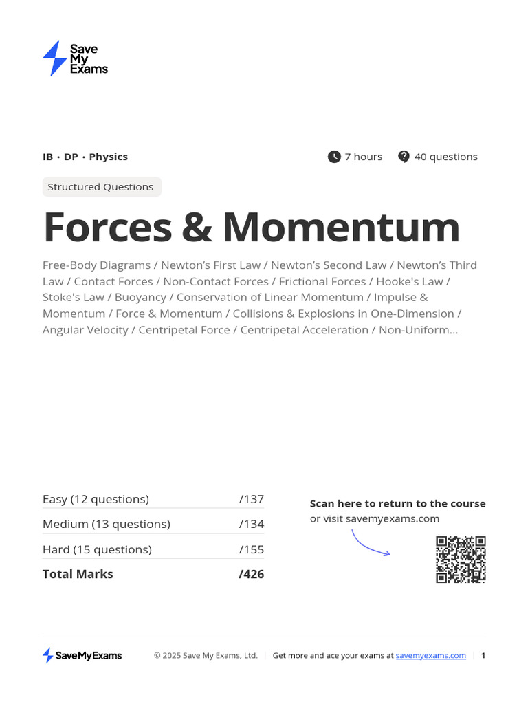 Forces and Momentum | PDF | Force | Collision