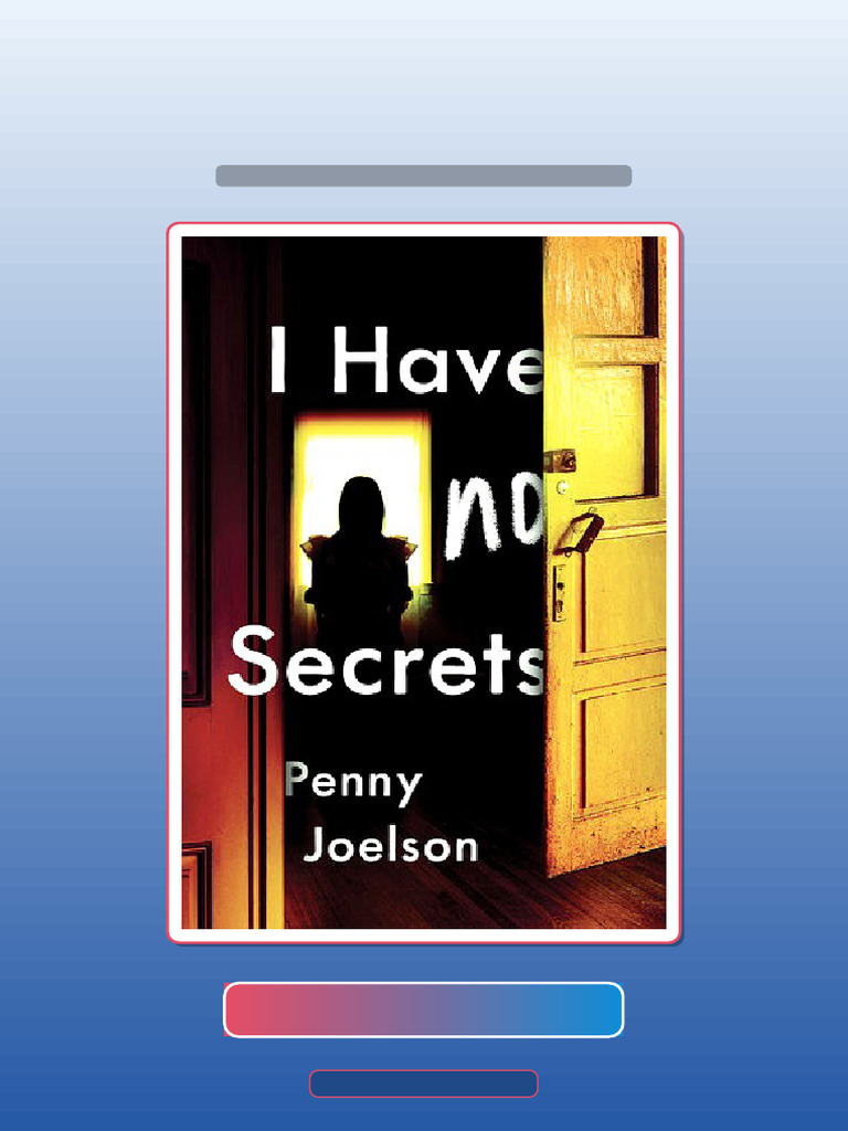 I Have No Secrets Penny Joelson 241449 | PDF | Multiple Choice ...