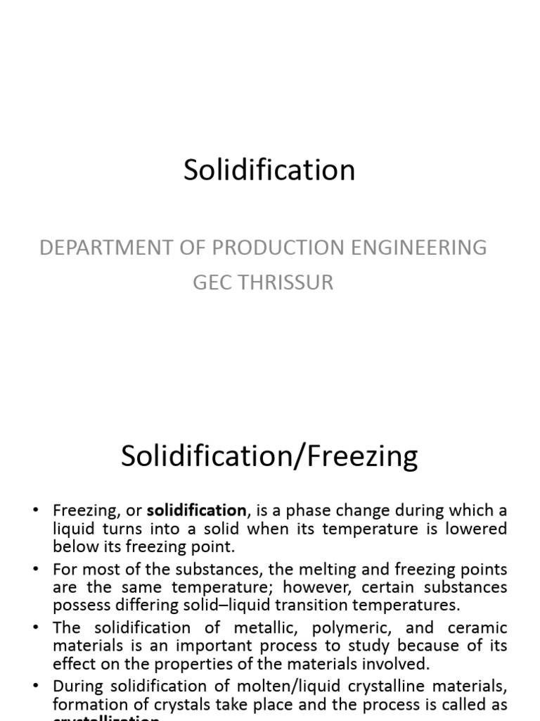 1.1-Nucleation and growth-Freezing of ingots- Crystal | PDF ...
