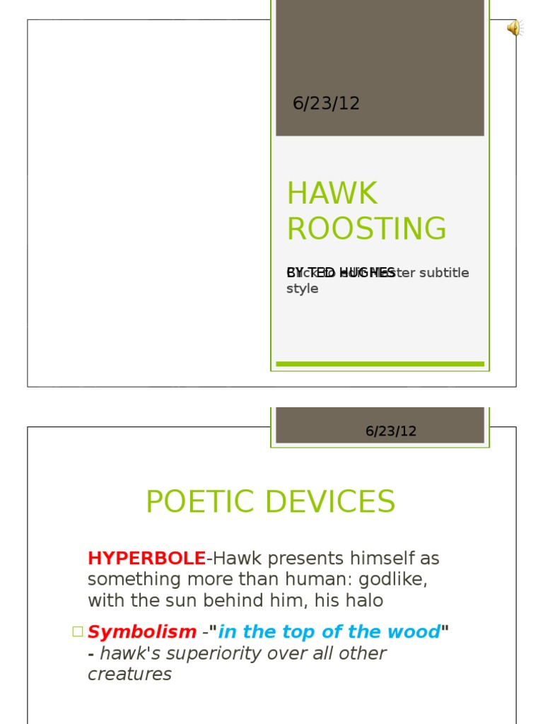 Hawk Roosting | PDF
