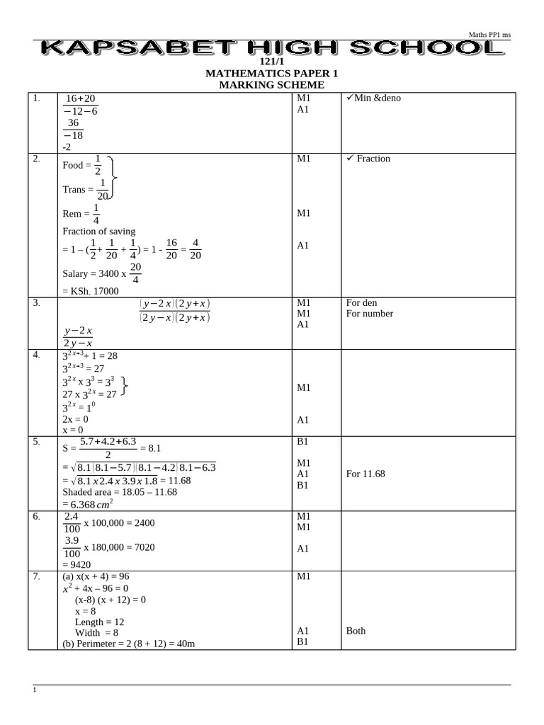 Maths Pp1 Ms | PDF | Elementary Geometry | Chess Theory