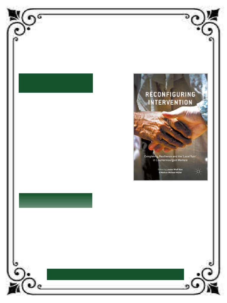 Reconfiguring Intervention: Complexity, Resilience and the 'Local Turn ...