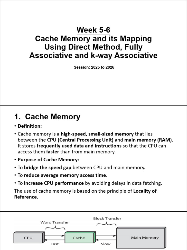 Cache Memory Mapping Techniques Explained | PDF | Cpu Cache | Central ...