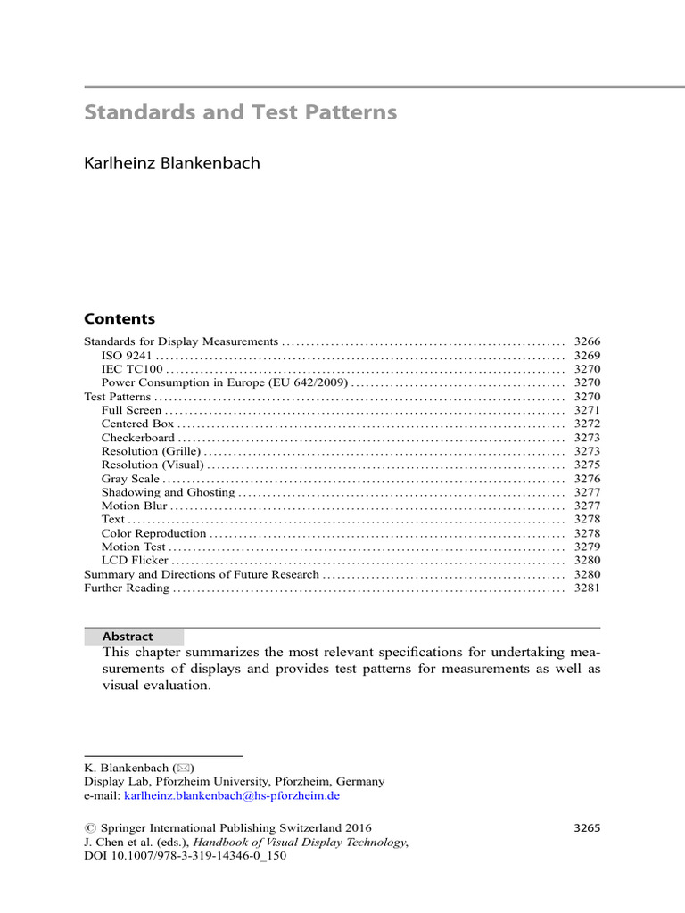 Display Measurement Standards & Patterns | PDF | Optical Resolution ...