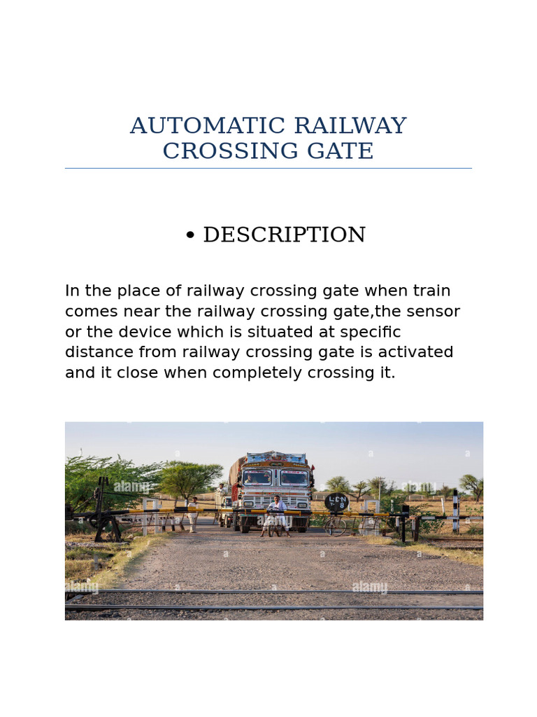 Automatic Railway Crossing Gate (Autosaved) | PDF