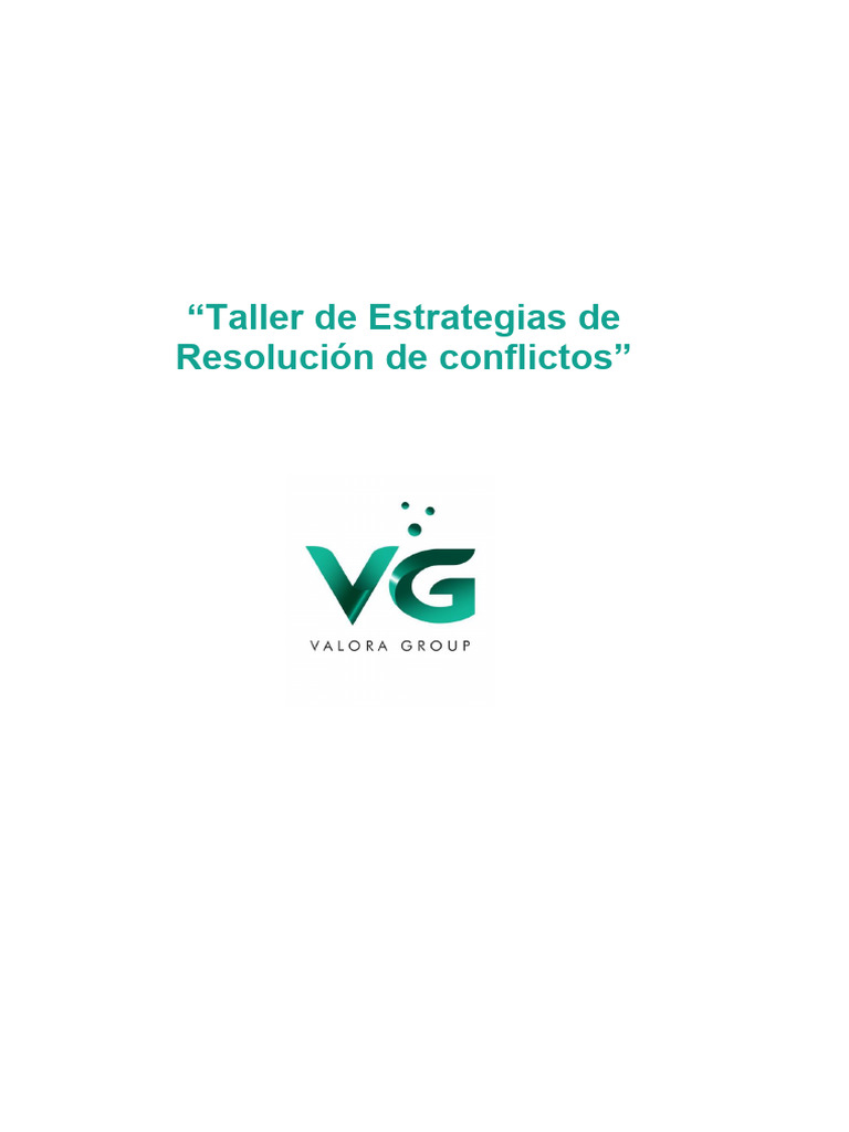 Estrategias de Resoluciòn de Conflictos | PDF | Aprendizaje | Enseñando
